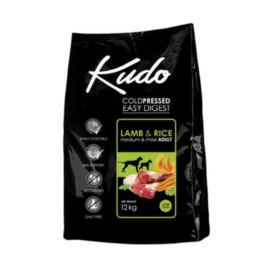 Kudo hrana za pse - Lamb & Rice Medium & Maxi ADULT - Low Grain 3kg