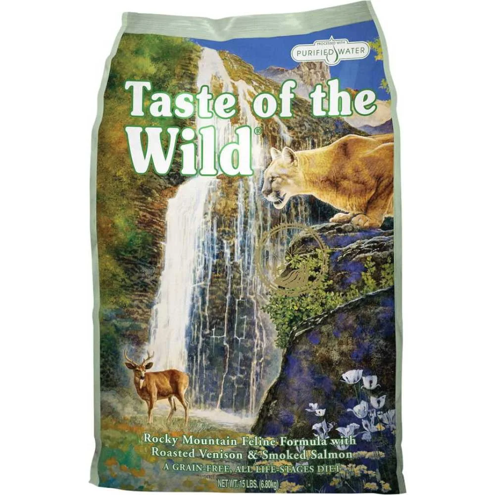 Taste of the Wild hrana za mačke Rocky Mountain Feline - pečena srna i dimljeni losos 2kg 2+1 GRATIS!