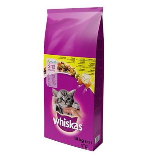 Whiskas briketi Junior, piletina 14kg