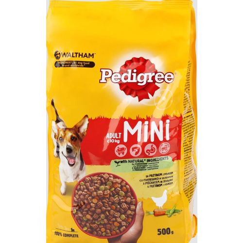 Pedigree briketi, Mini, živina I povrće 500g