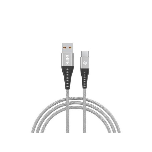 S-LINK Kabl USB Lightning SL-STM60L, 1m, srebrna