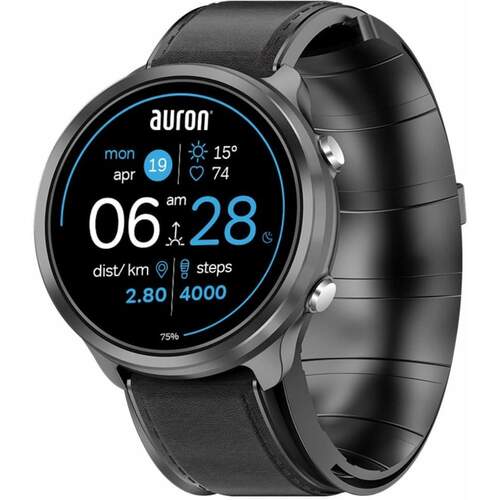 AURON Smart Watch SW30 Black Leather