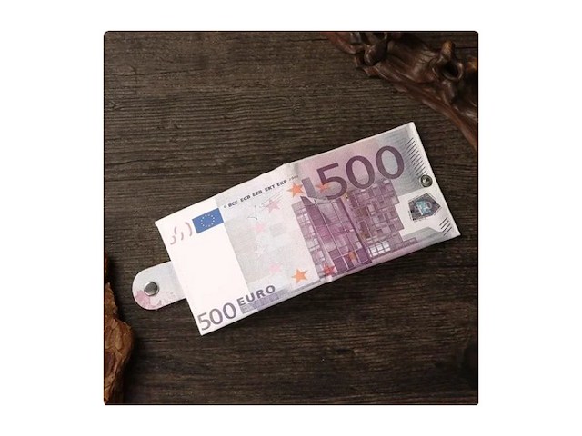 Novcanik 500 Euro, platneni