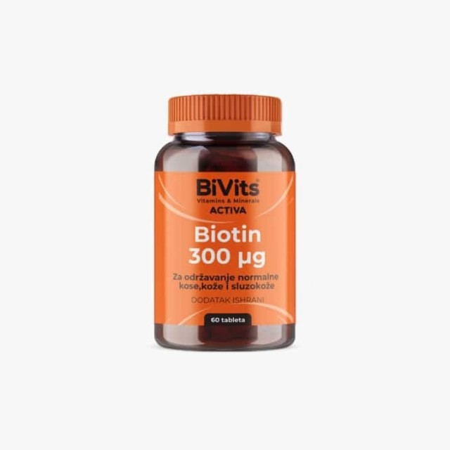 BIVITS ACTIVA BIOTIN 300MCG TABLETE A60
Opis
INFORMACIJE
NALOG
SERVIS
KORISNI LINKOVI