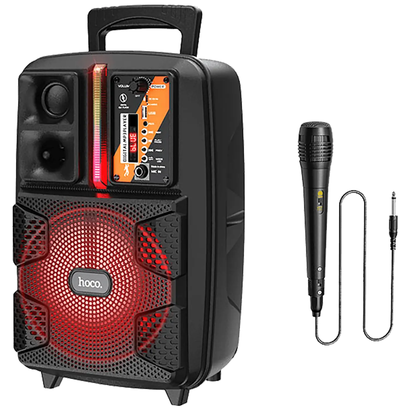HOCO BS37 Dancer Zvučnik sa mikrofonom, Bluetooth povezivanje, FM,USB,AUX, Crni