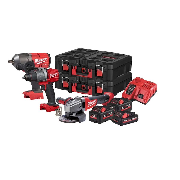 Milwaukee M18FPP3AB-533P Set aku alata, 3 kom