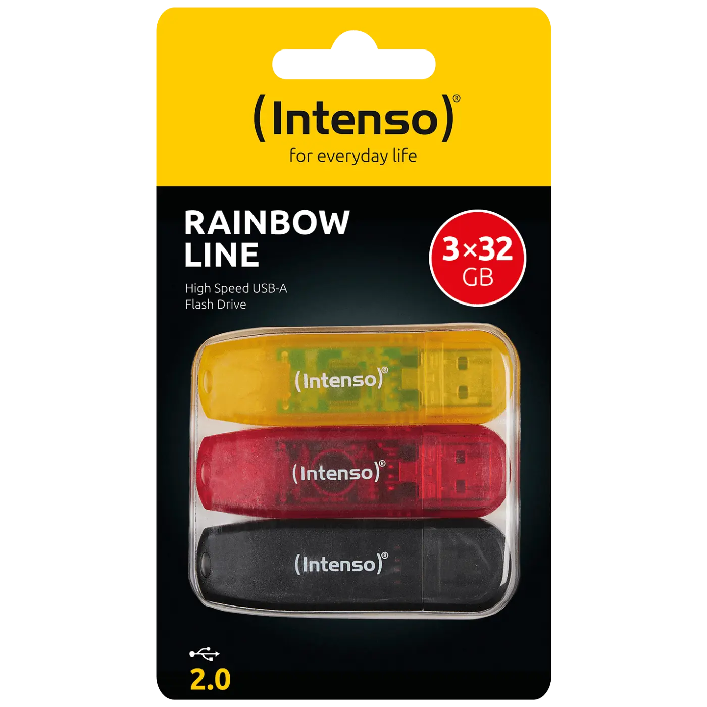 INTENSO USB Flash memorija 32GB, Hi-Speed USB 2.0, 3 komada