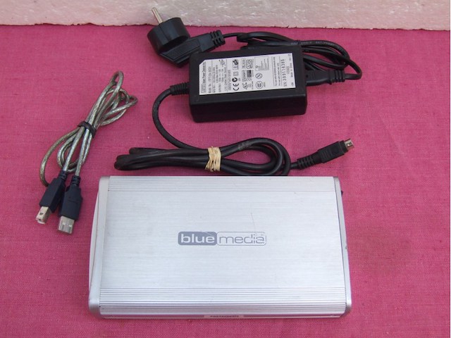 BlueMedia eksterni HDD 500GB +adapter+USB kabl+GARANCIJ