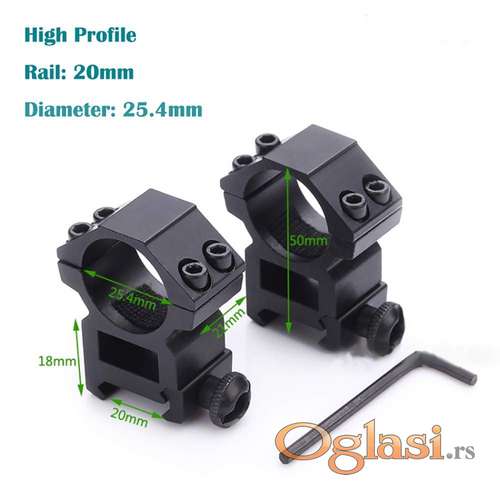Nosac optike fi 25,4 na 21mm