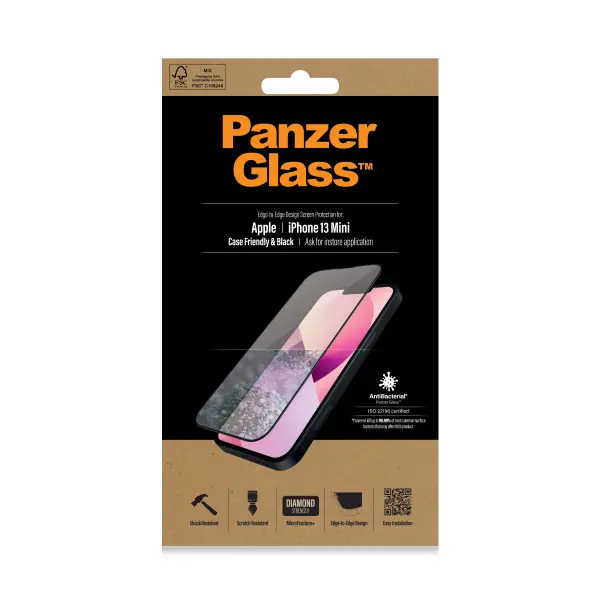 PANZERGLASS Zaštitno staklo za iPhone 13 mini Case Friendly AB