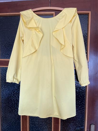 Zara žuta haljinica sa mašnom