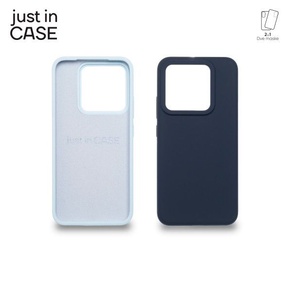 2u1 Extra case MIX PLUS paket maski za telefon Xiaomi 14 PLAVI