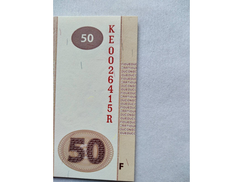 Kongo 50 funti,2013 god.UNC,mali broj
