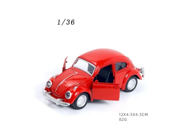 1:36 Volkswagen Buba, crveni