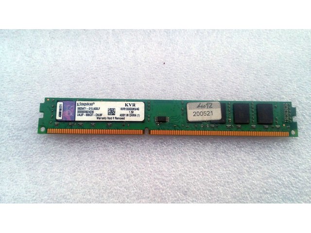 4Gb DDR3 Kingston 1333MHz Low Profile-Slim
