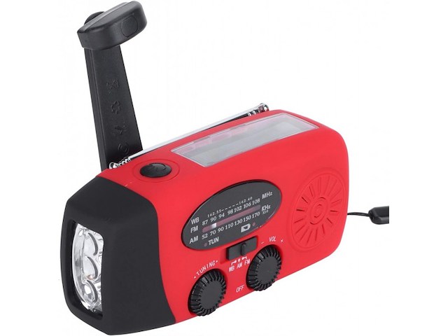Radio/Multifunkcionalni radio sa rucicom i solarnim pan