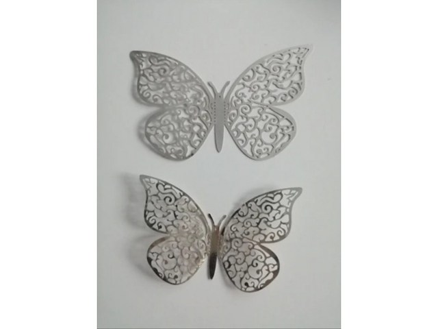 Leptiri/stikeri za zid srebrni