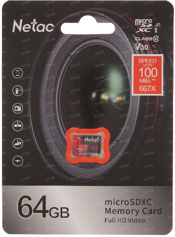 Micro SD Netac 64GB P500 Extreme Pro