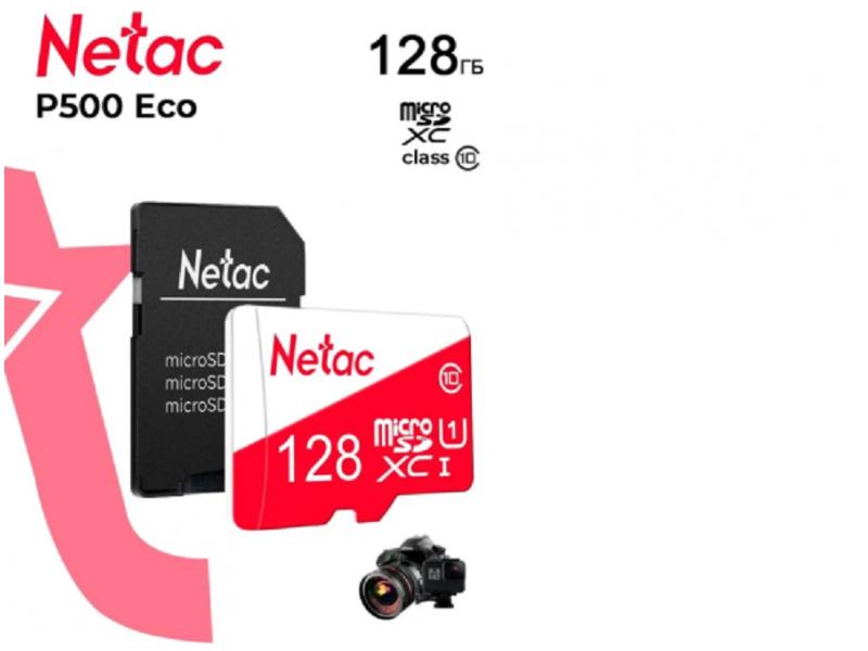 Micro SDXC Netac 128GB P500 ECO sa adapterom
