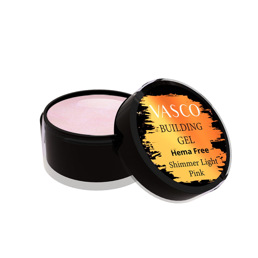Vasco gradivni gel Hema Free Cover Shimmer Light Pink 50g
