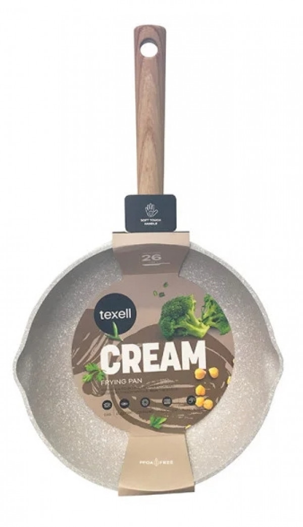 TEXELL Tiganj duboki 26 cm Cream TPCM-D26