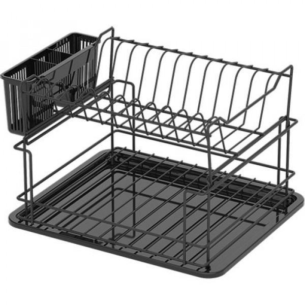 TEXELL Oceđivač za sudove Black double decker TDE-BD338