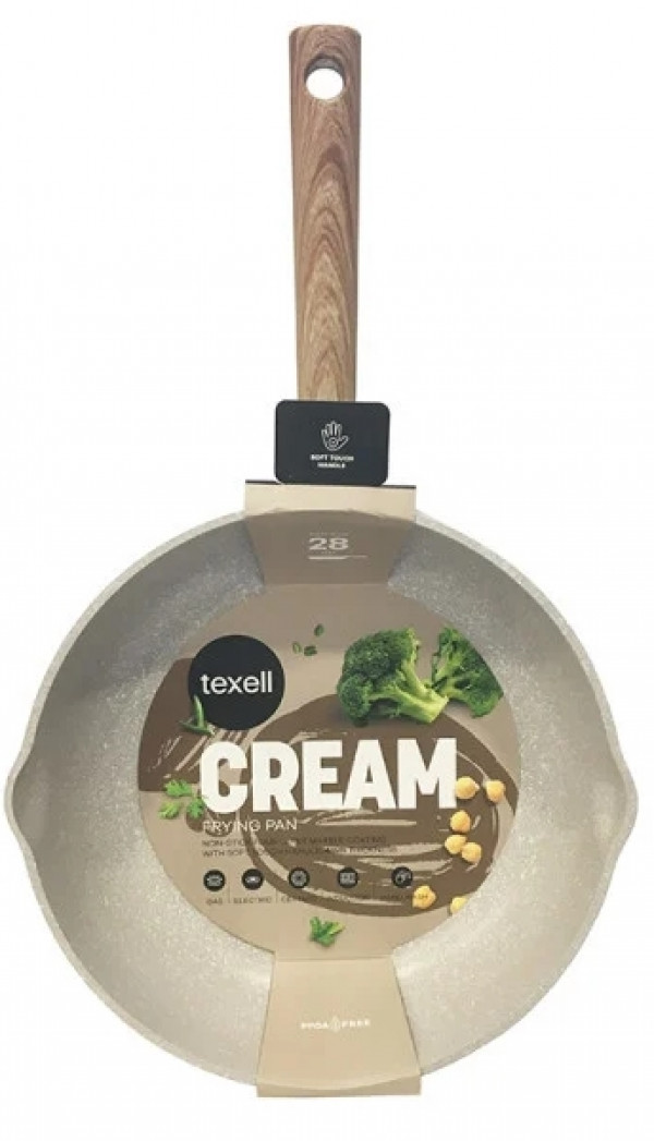 TEXELL Tiganj duboki 28 cm Cream TPCM-D28