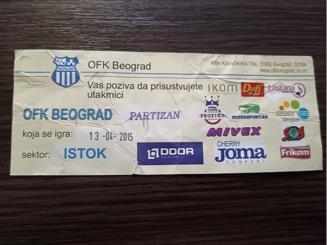 OFK Beograd-Partizan 13.4.2015