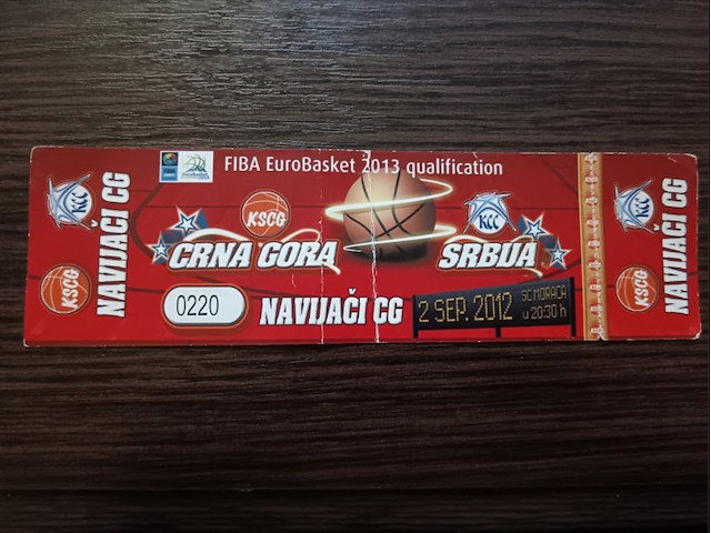 Crna Gora-Srbija 2.9.2012 košarka