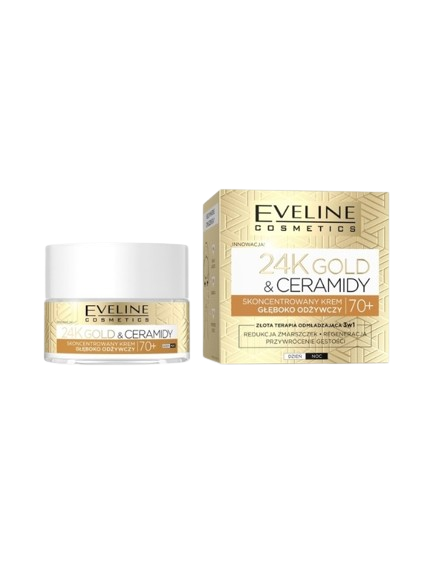 EVELINE - 24K GOLD&CERAMIDES DEEPLY NOURISHING CREAM 70+ 50ml