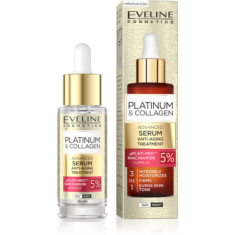 EVELINE - PLATINUM&COLLAGEN SERUM ANTI-AGING TREATMENT 30ml