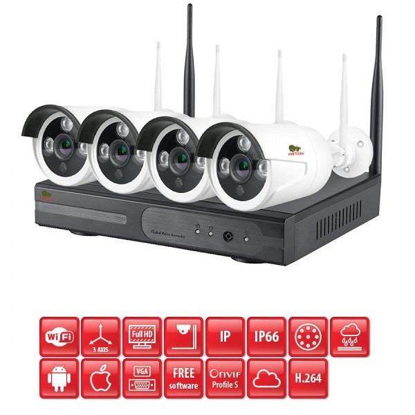 Wireless FullHD Kit 4x2MP V2.1