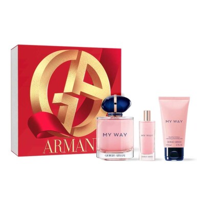 Giorgio Armani My Way Ženski poklon set Parfem, 90 ml + Parfem, 15 ml + Losion za telo, 50 ml