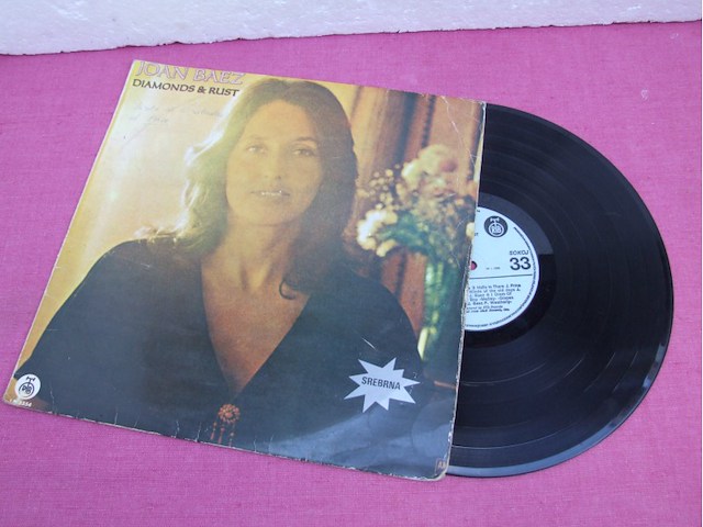 Joan Boaz Diamonds &; Rust LP vinyl ploca Srebrna RTB
