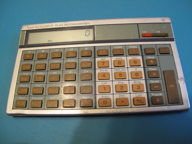 Texas Instruments TI-66 Programmable - stari digitron