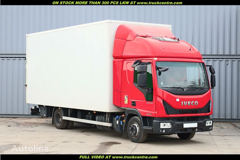 IVECO EUROCARGO 75E210, EURO 6, 15 PALLETS, TAIL LIFT kamion furgon