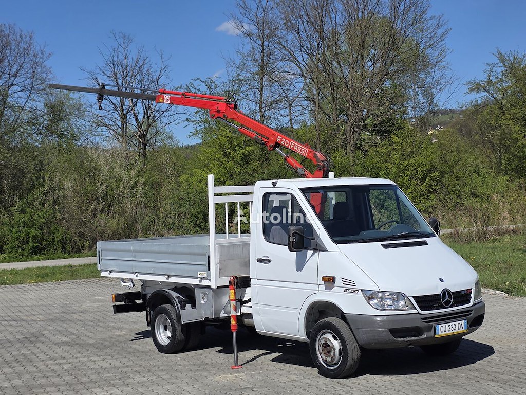 Mercedes-Benz Sprinter 413 CDI Skrzynia 3.20 M + HDS Fassi.F20 Klima ! kamion s ravnom platformom < 3.5t