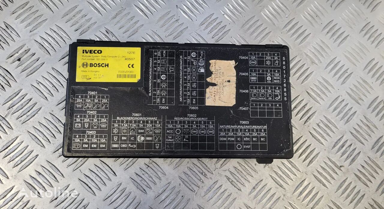 Bosch STEROWNIK MODUŁ BODY KOMPUTER 5801599811 upravljačka jedinica za IVECO STRALIS kamiona