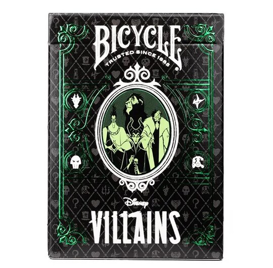 Bicycle Disney Villains green karte, 1472-01