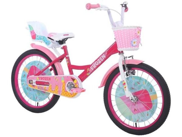 Bicikl za decu Frozen sa pomoćnim točkićima 20“ – roze, 590018