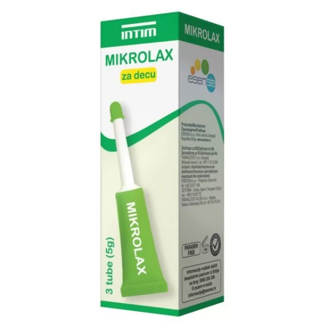 MIKROLAX glicerinski gel za decu 5ml