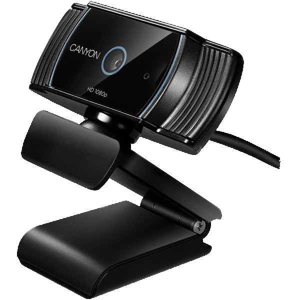 CANYON C5 1080P full HD 2.0Mega auto focus webcam with USB2.0 connector, 360 degree rotary view scope, built in MIC, IC Sunplus2281, Sensor OV2735, viewing angle 65°, cable length 2.0m, Black, 76....