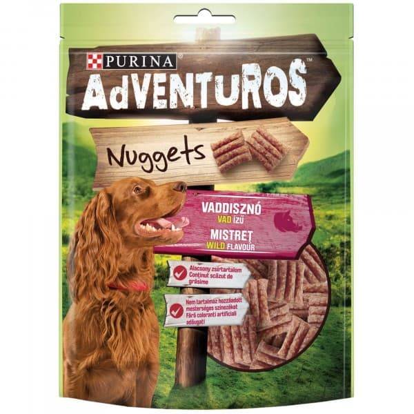 ADVENTUROS Nuggets - poslastica za pse sa svinjetinom 90g