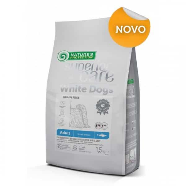SUPERIOR CARE WHITE DOGS HARINGA - ZA ODRASLE PSE MALIH RASA 1.5kg
