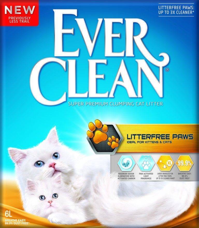 EVER CLEAN Posip za mačke Litterfree Paws, s mirisom, grudvajući