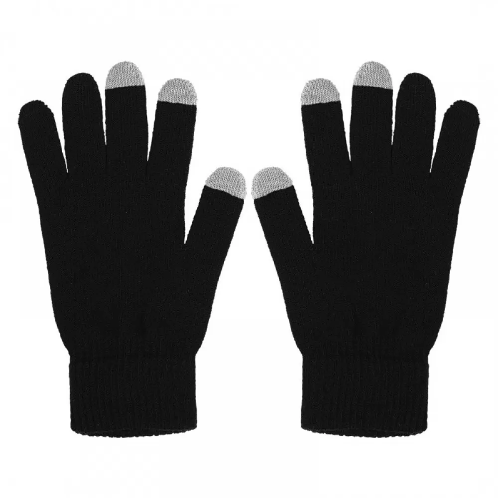 TOUCH GLOVE, rukavice sa tri aktivna "touch" prsta, crne, L/XL