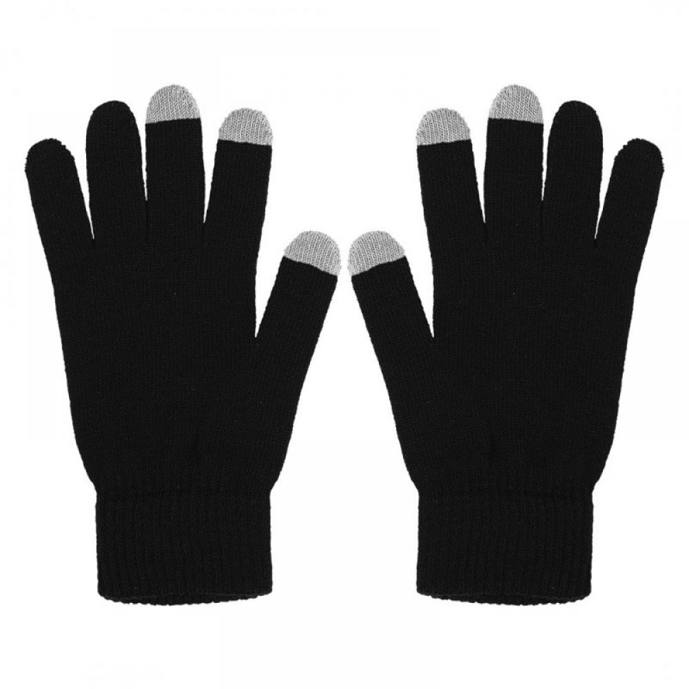 TOUCH GLOVE, rukavice sa tri aktivna "touch" prsta, crne, L/XL