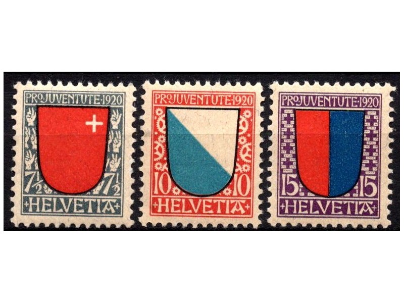 Švajcarska 1920. Komplet serija