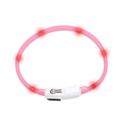 Flamingo Ogrlica Nera Led Pink 20-35cm x 10mm