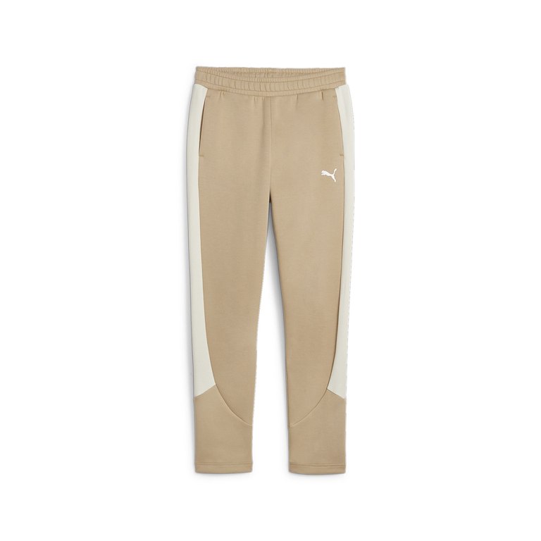 Puma EVOSTRIPE HIGH-WAIST PANTS, ženski donji deo trenerke, braon